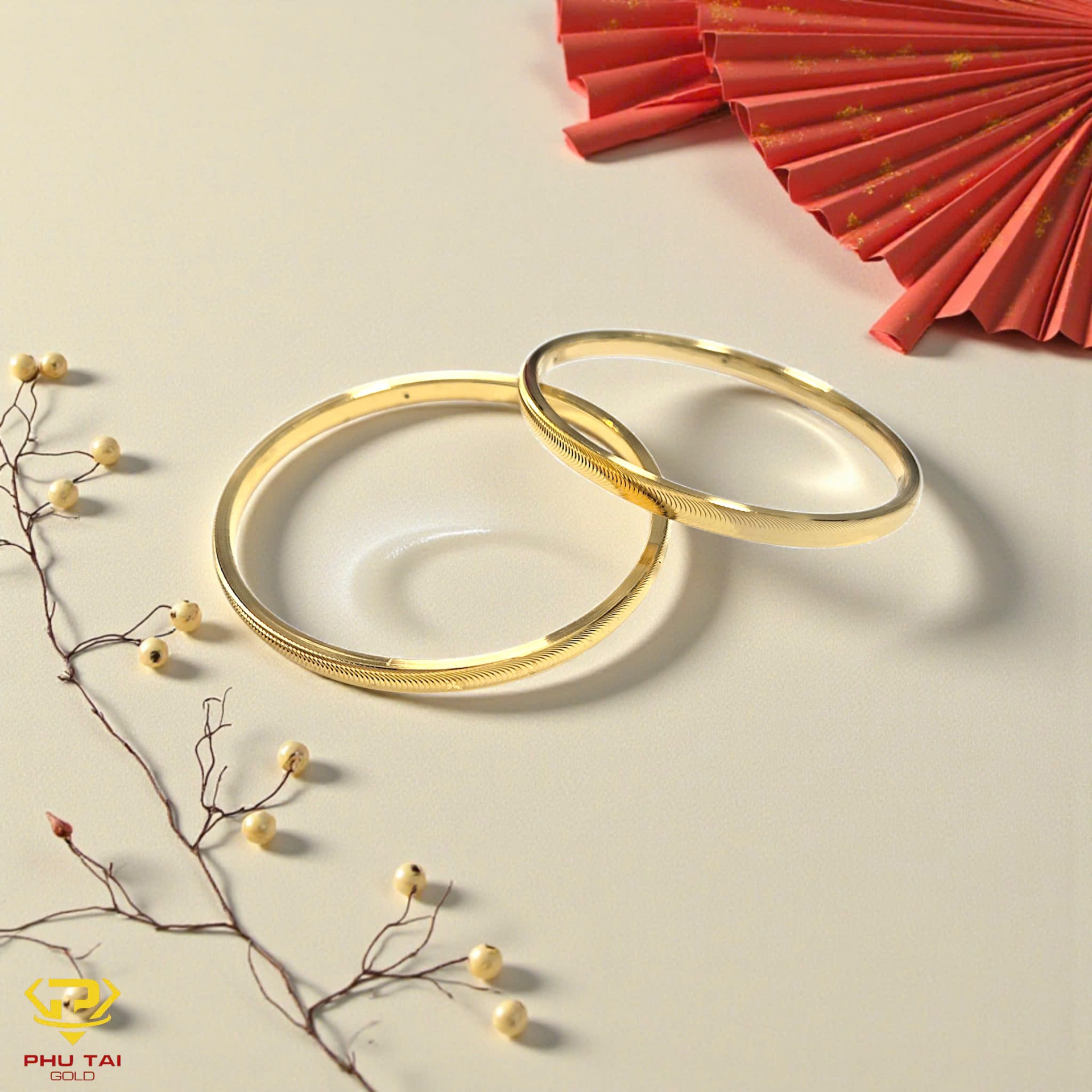 Lắc bi vàng ta (mã LB 3122)